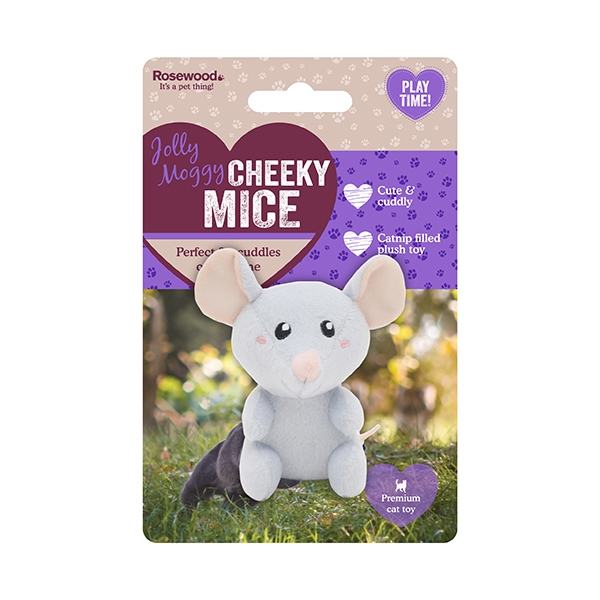 JOLLY MOGGY CHEEKY MICE 5" - National Veterinary Services